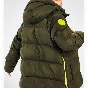 Fabletics | Jackets & Coats | Fabletics Women Army Green Hooded Puffer ...